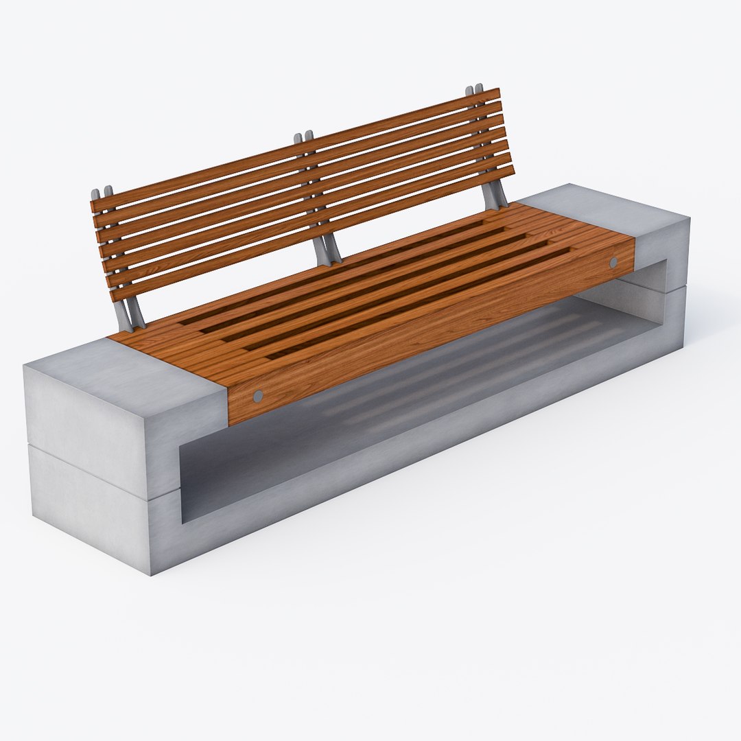 Street bench 3D model - TurboSquid 1218269