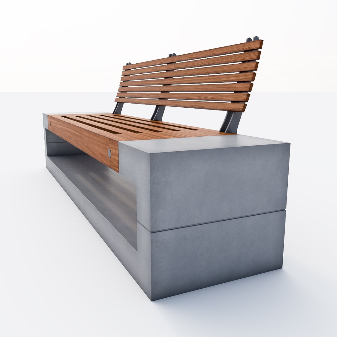 Street bench 3D model - TurboSquid 1218269