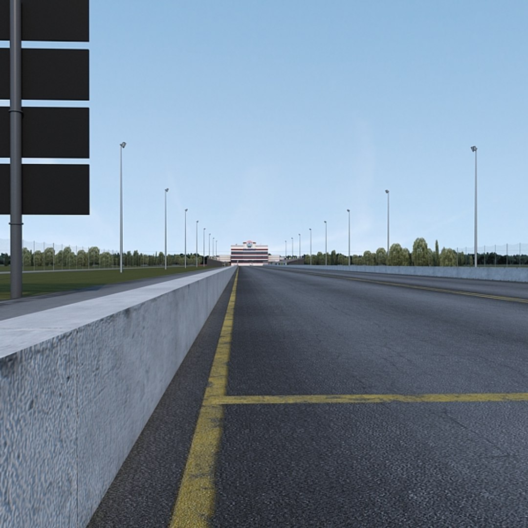 Drag Racing Track 3D Model - TurboSquid 1198786