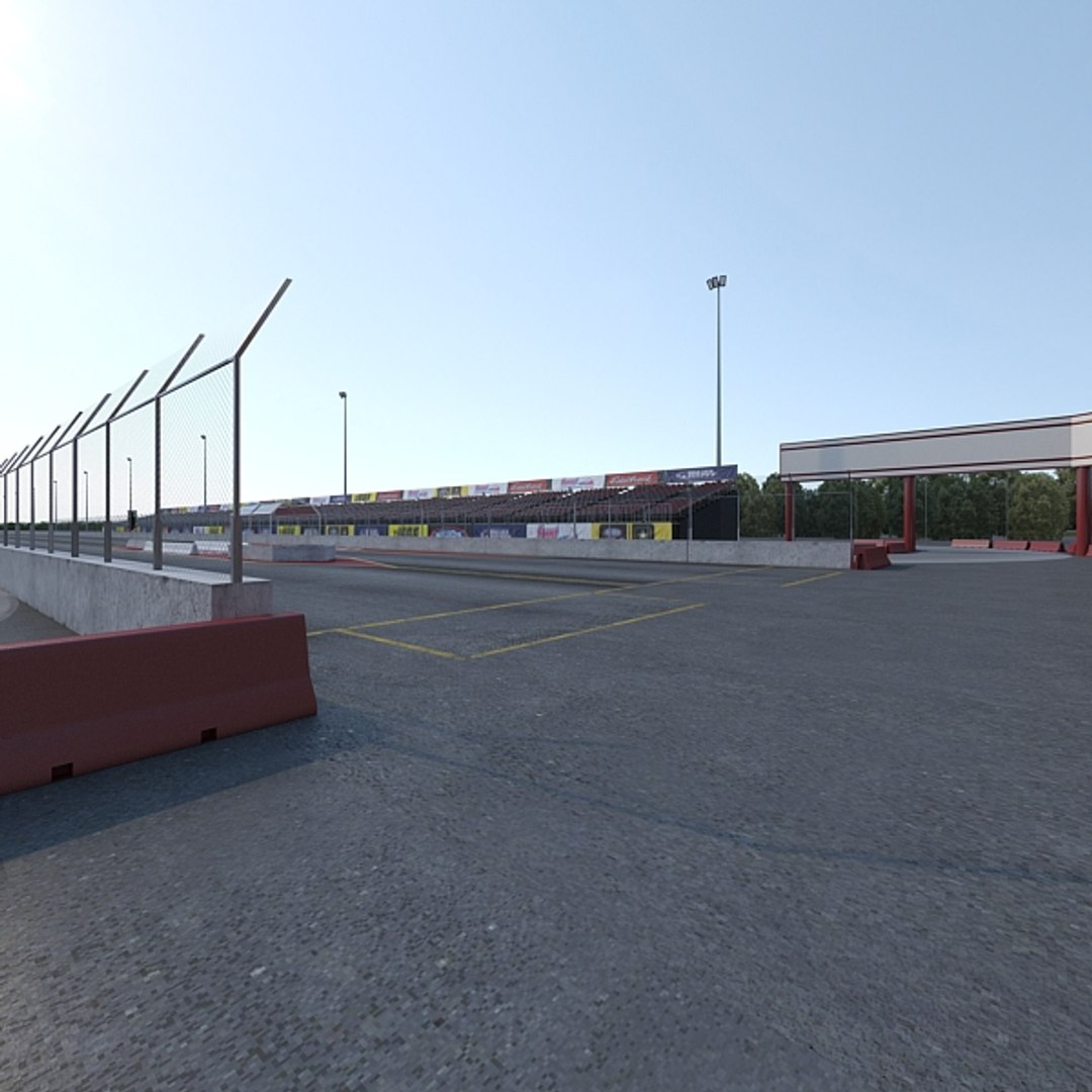 Drag Racing Track 3D Model - TurboSquid 1198786