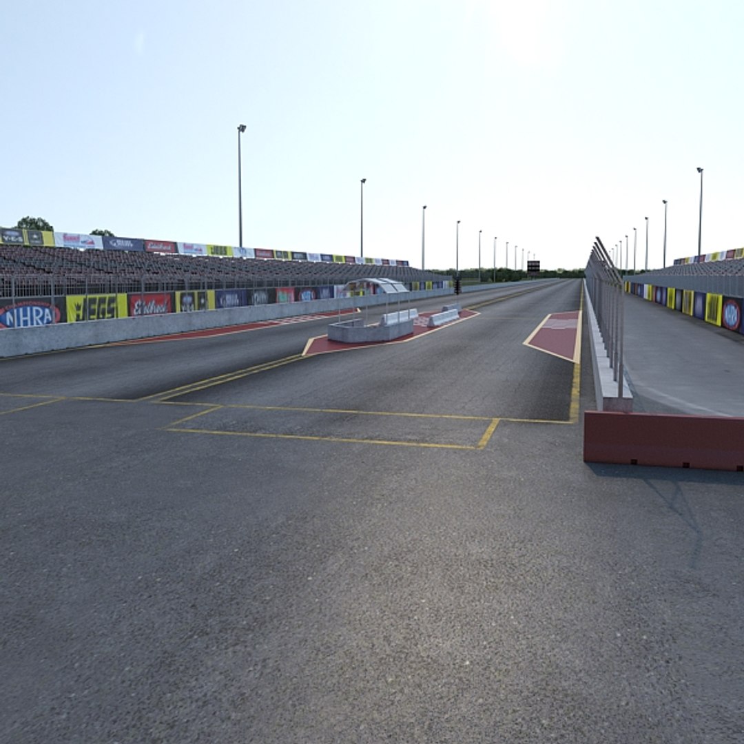 Drag Racing Track 3D Model - TurboSquid 1198786