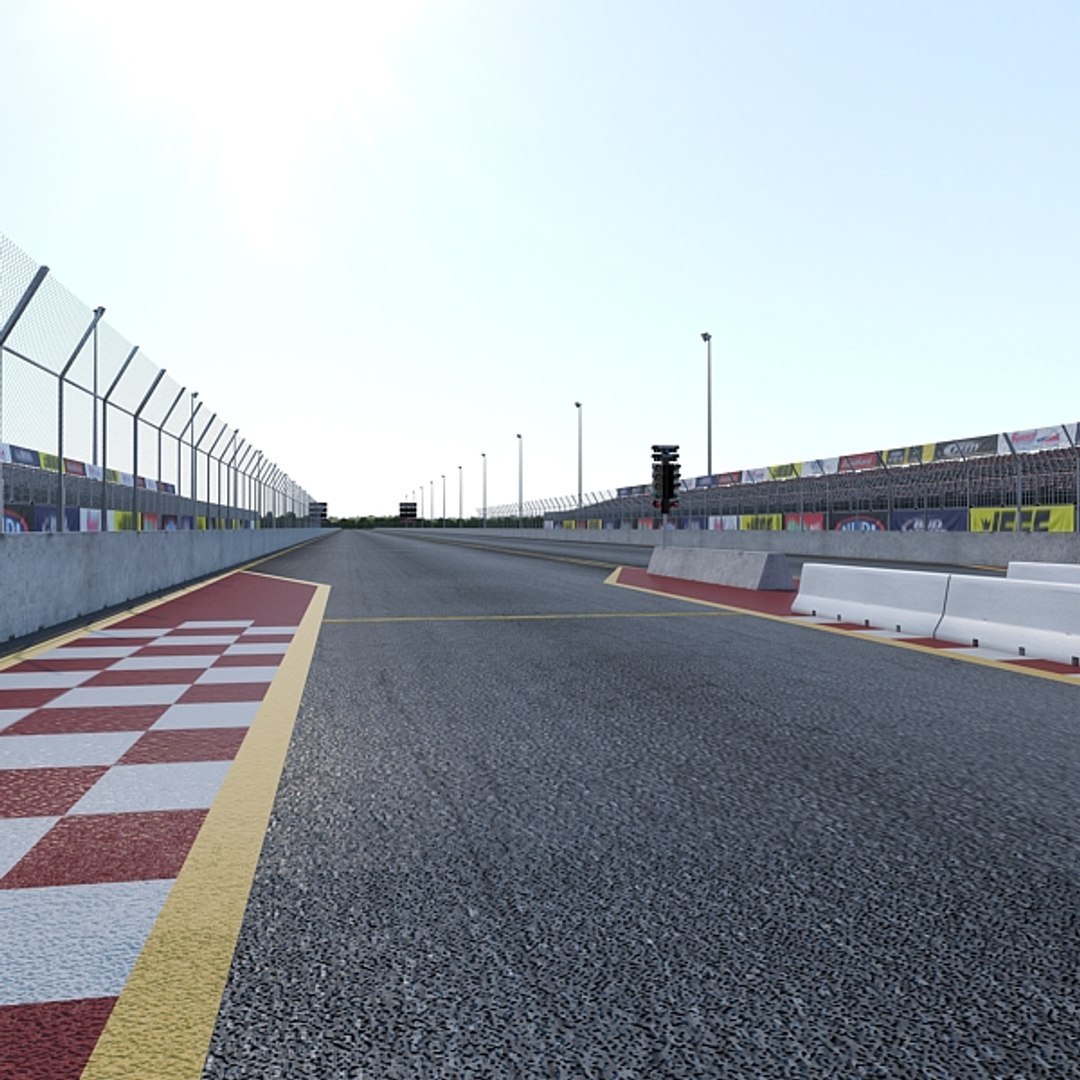 Drag Racing Track 3D Model - TurboSquid 1198786