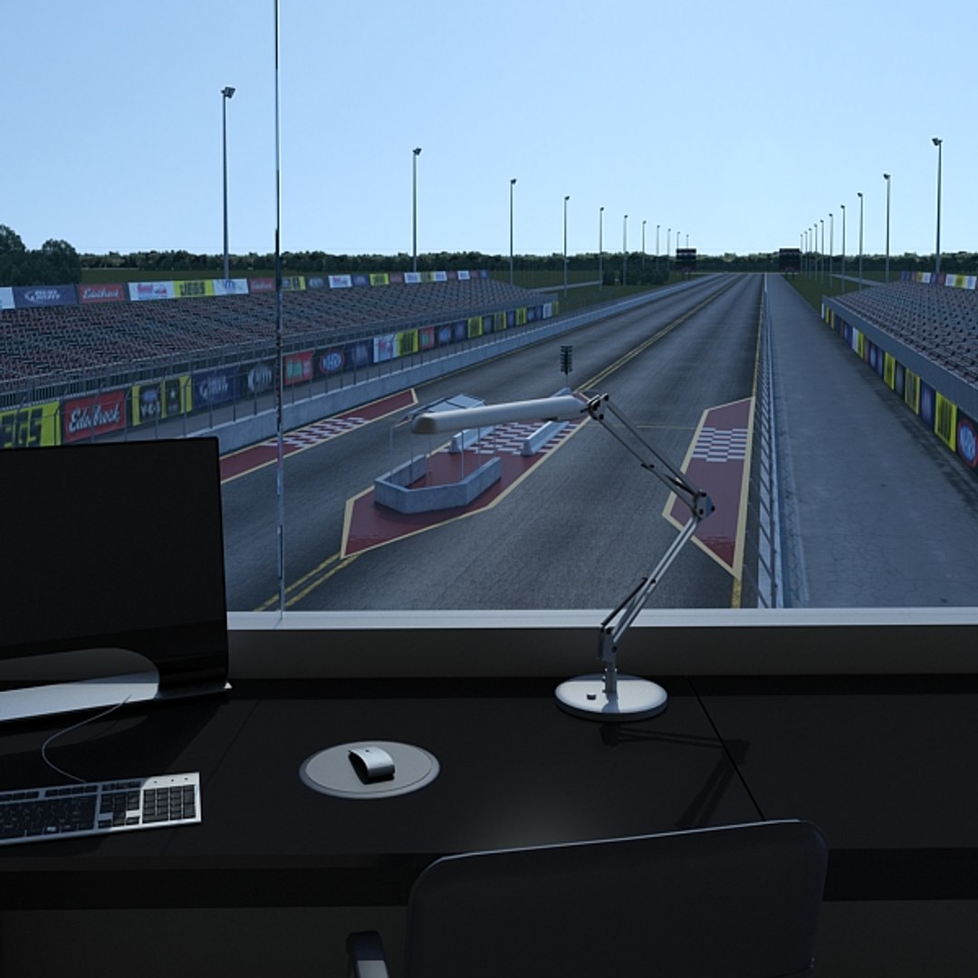 Drag Racing Track 3D Model - TurboSquid 1198786