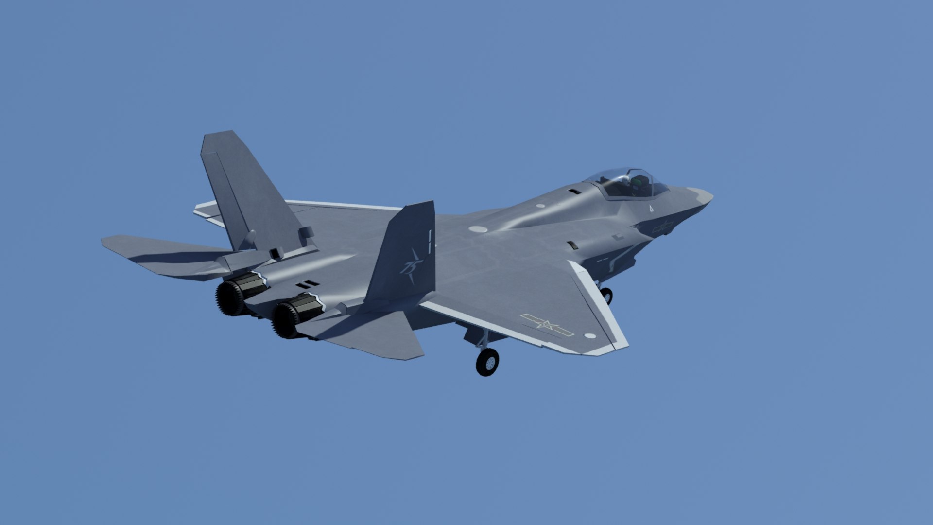 Chinese J35A Fighter Jet 3D Model - TurboSquid 2308238