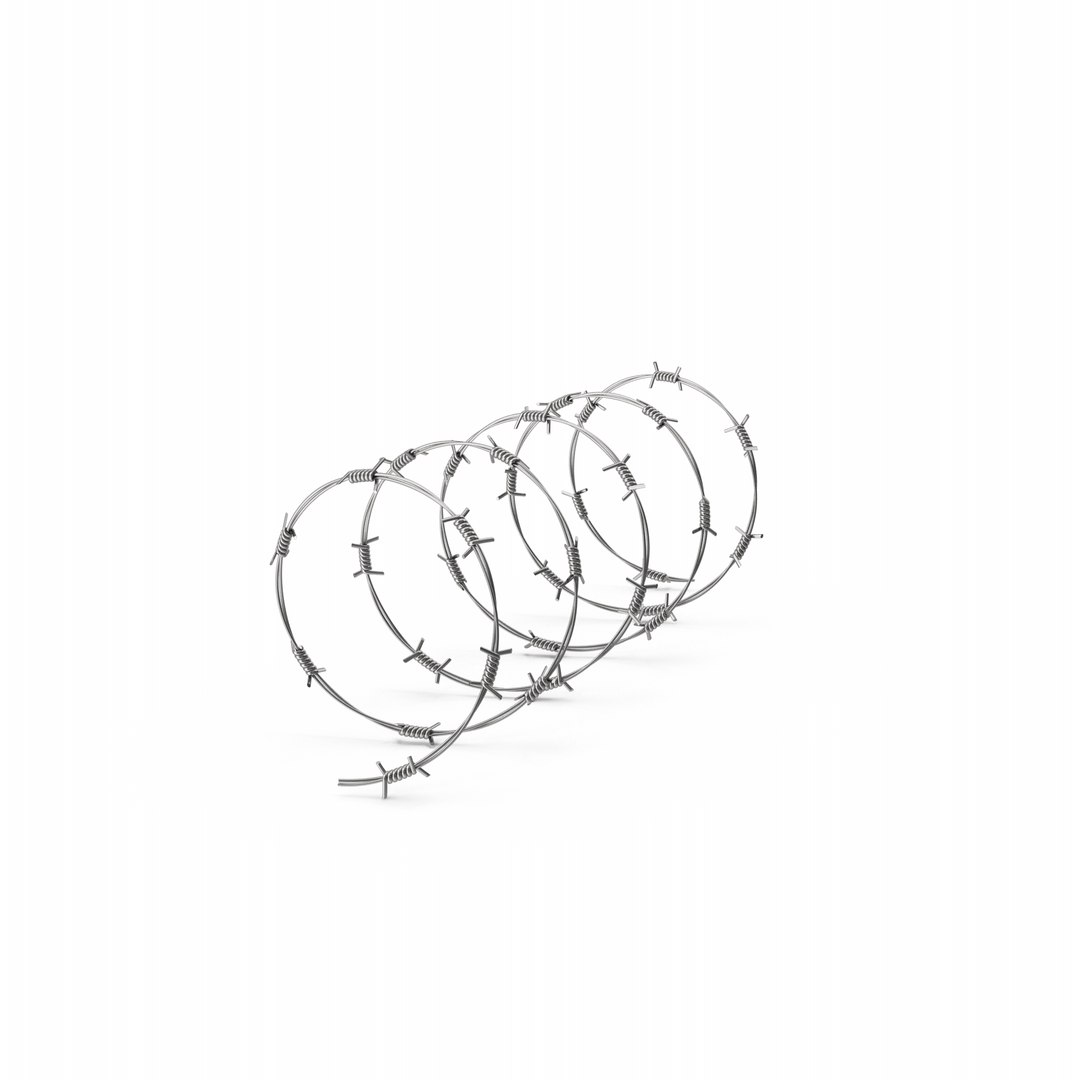 Barbed Wire 3D Model - TurboSquid 2408688