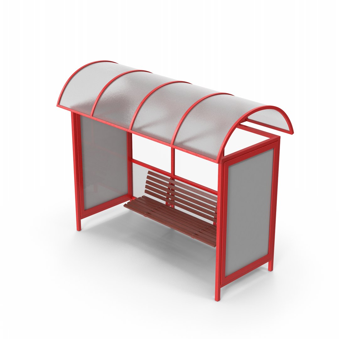 Bus Stop Station 3D Model - TurboSquid 2132574
