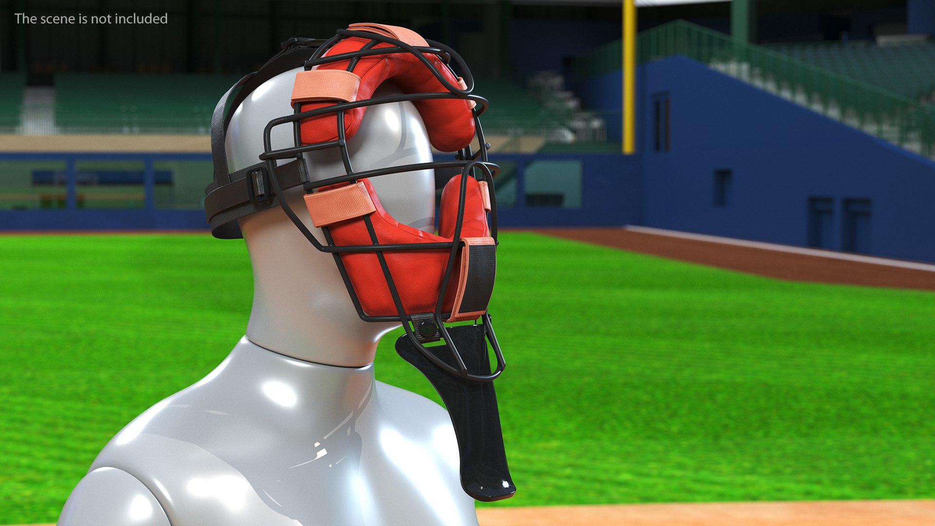 Baseball Catcher Mask Red 3D Model - TurboSquid 2155980