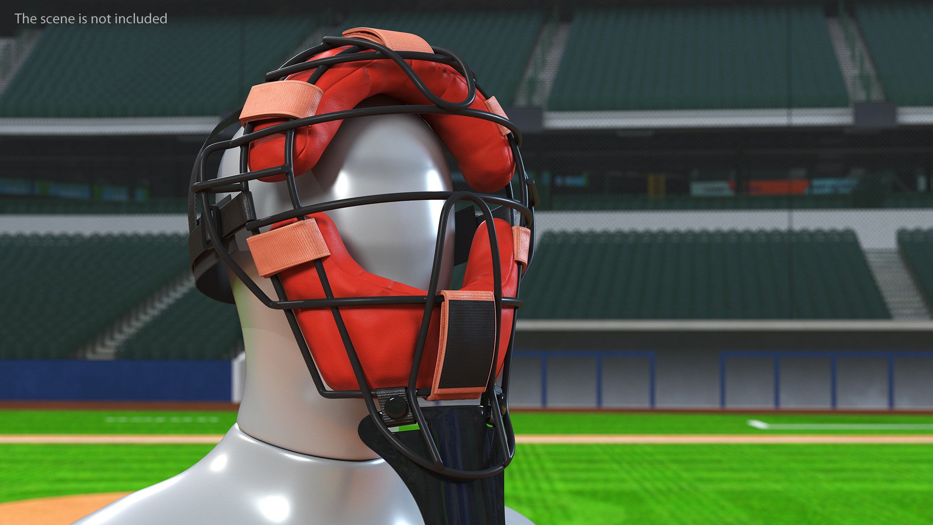 Baseball Catcher Mask Red 3D Model - TurboSquid 2155980
