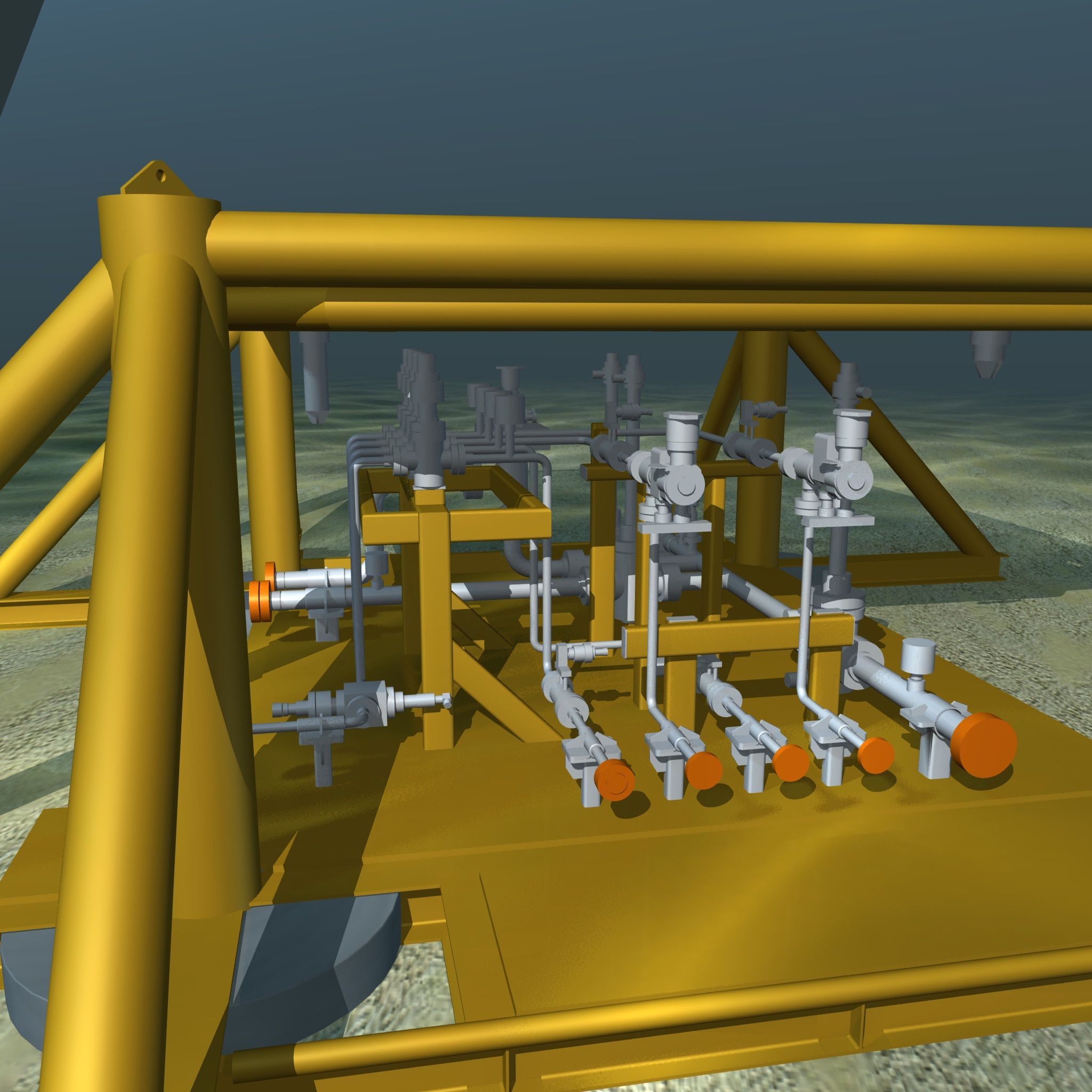3d model subsea manifold