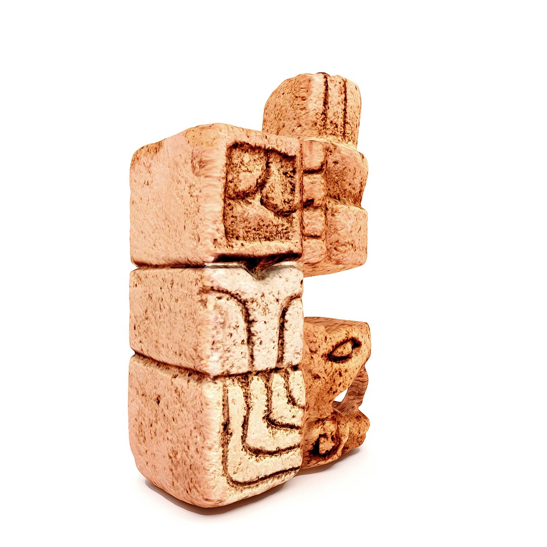 3d Model Mayan Figure Replica