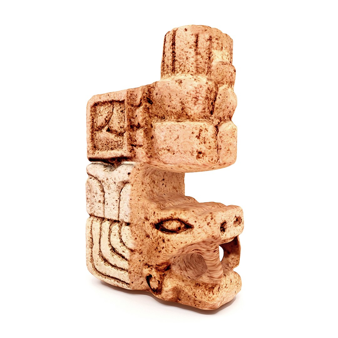 3d Model Mayan Figure Replica