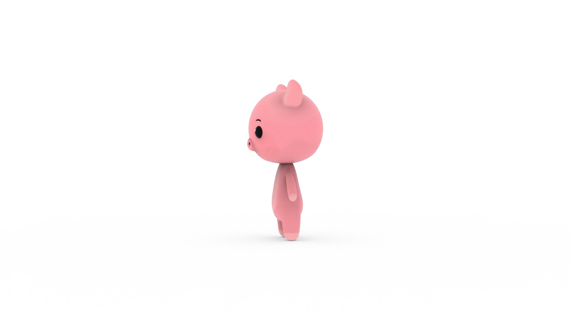 Cartoon Pig V002 Character 3D Model - TurboSquid 2101808
