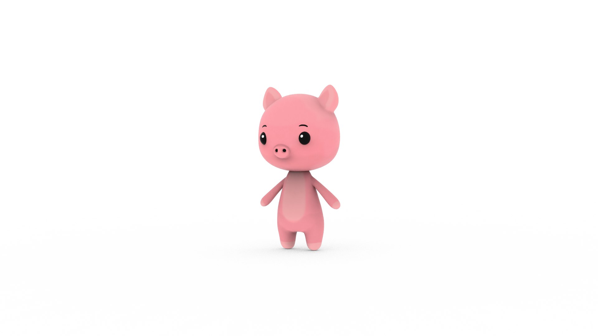 Cartoon Pig V002 Character 3D Model - TurboSquid 2101808