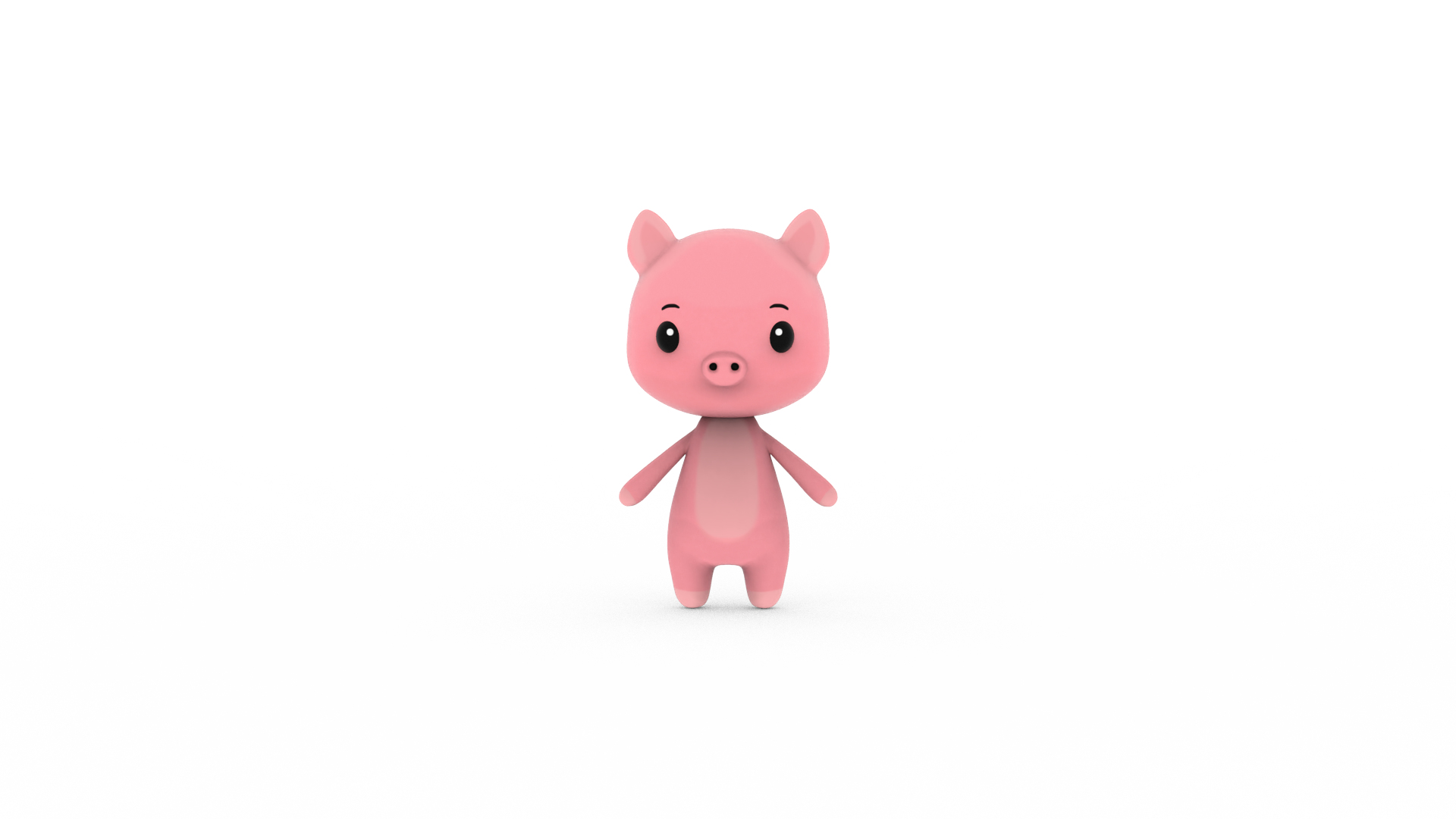 Cartoon Pig V002 Character 3D Model - TurboSquid 2101808