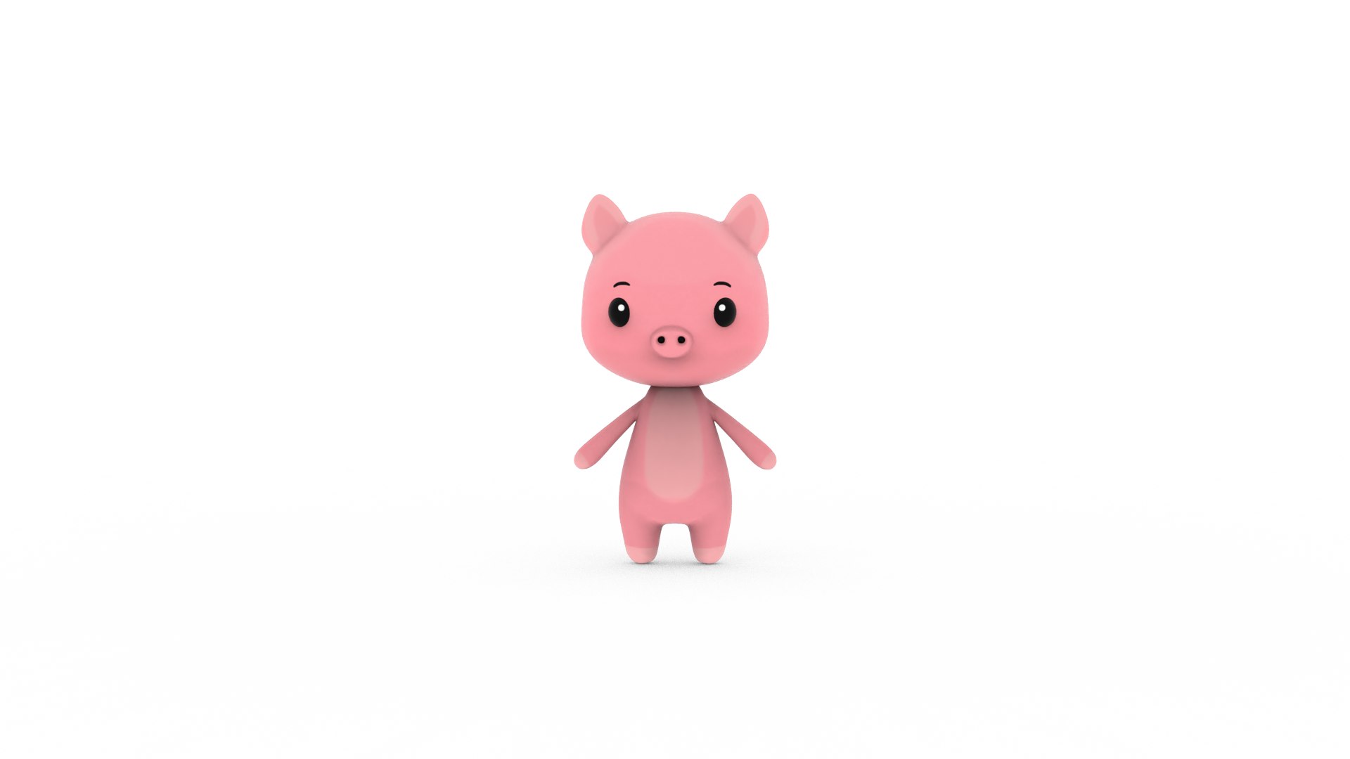 Cartoon Pig V002 Character 3D Model - TurboSquid 2101808