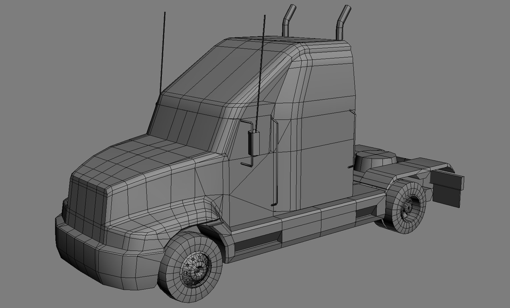 Semi Truck 3D Model - TurboSquid 1503399