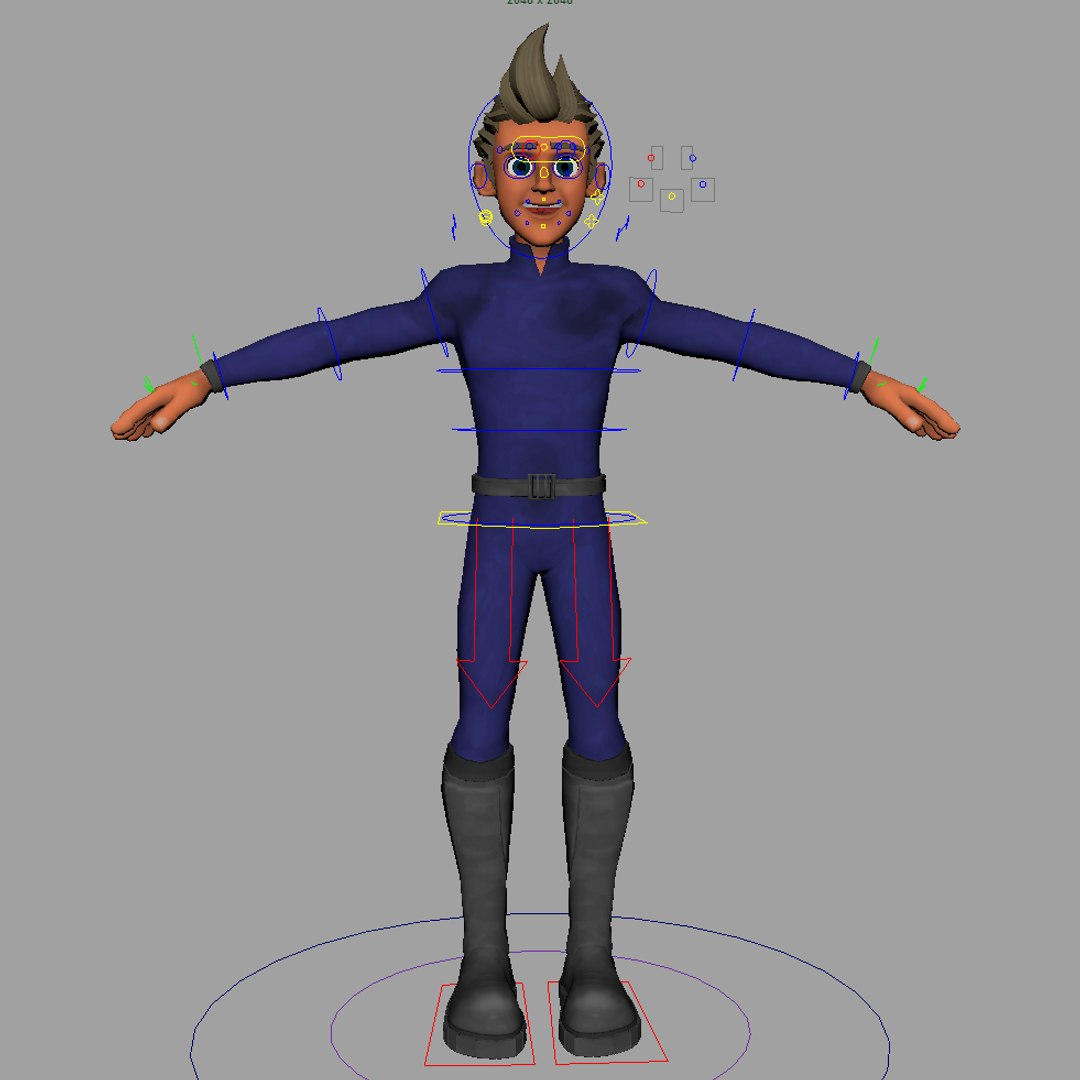 Cartoon Toon Character 3D Model - TurboSquid 1396038