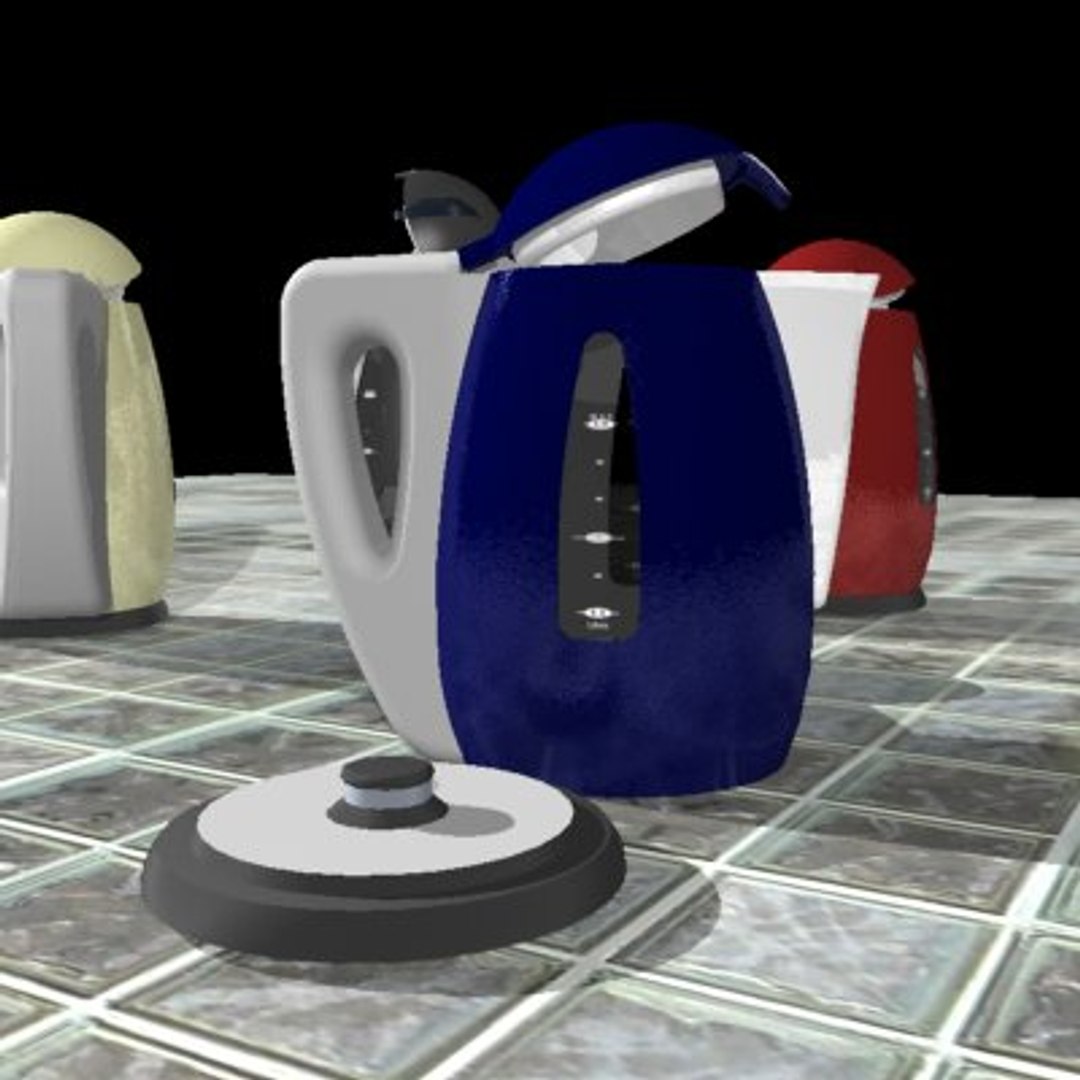 3d model of tea pots teapots