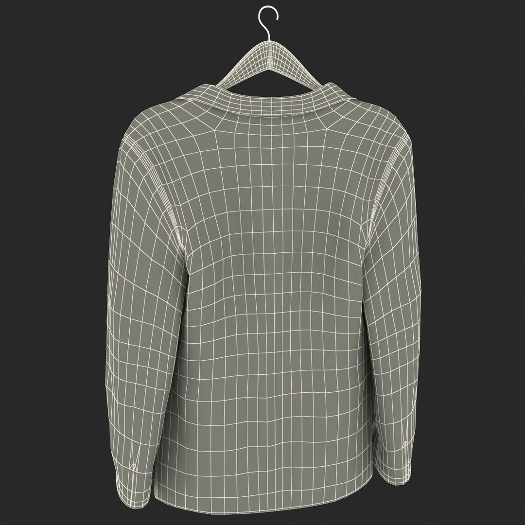 3d men jacket v2 model