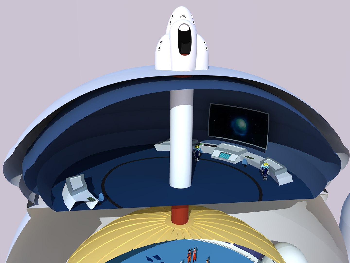 3D Model Ship Babidi Nave - TurboSquid 1490991