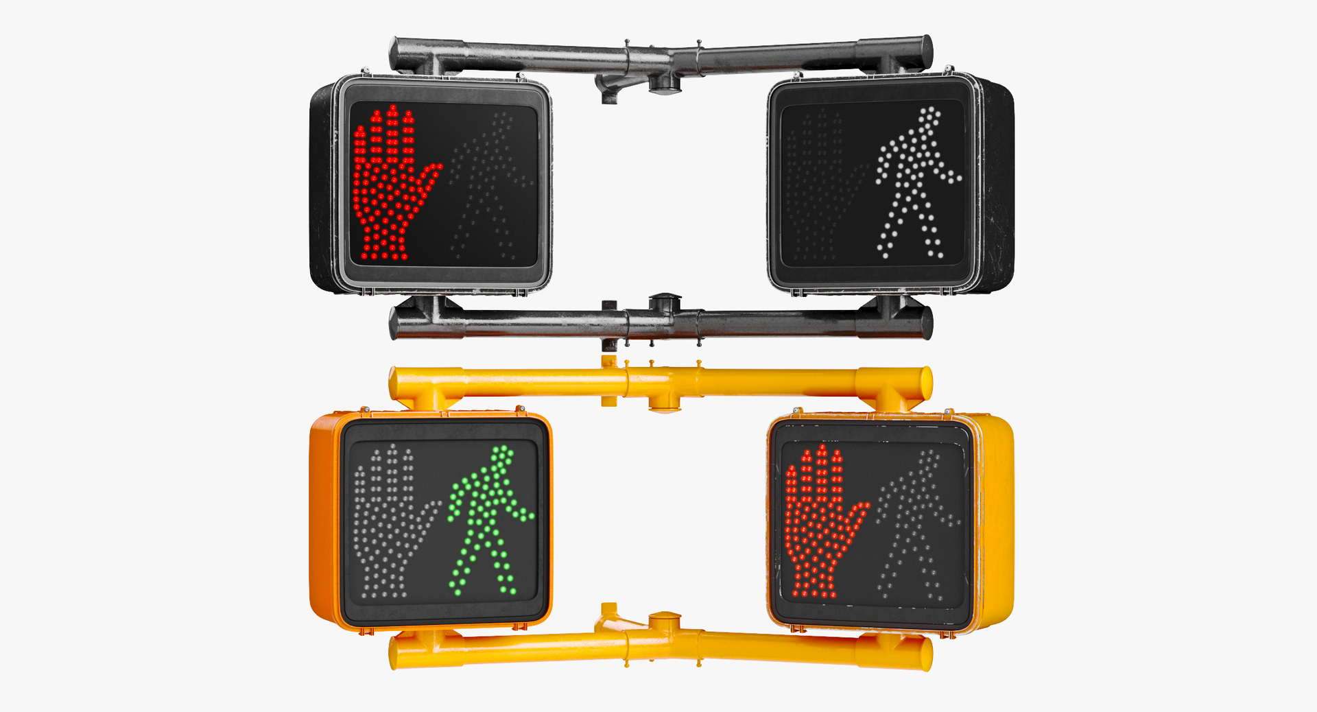 3D Walk Signal Sign - TurboSquid 1370406