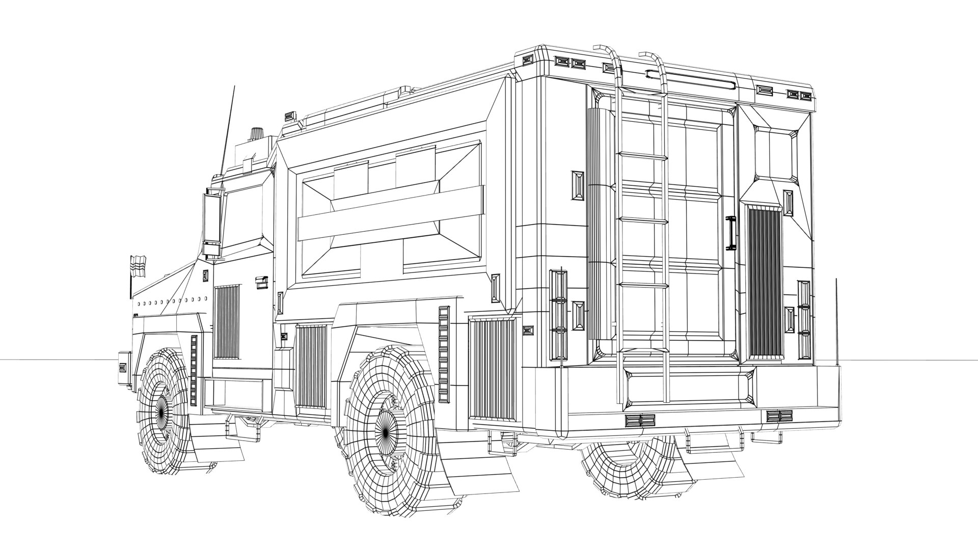 Swat Bank Transport Truck 3D - TurboSquid 1657300