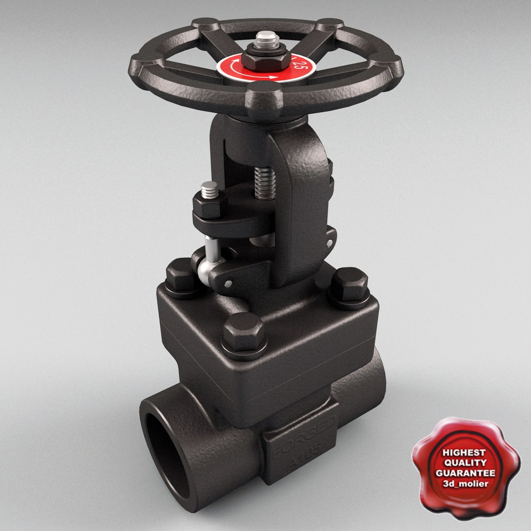 3d Model Of Gate Valves V2