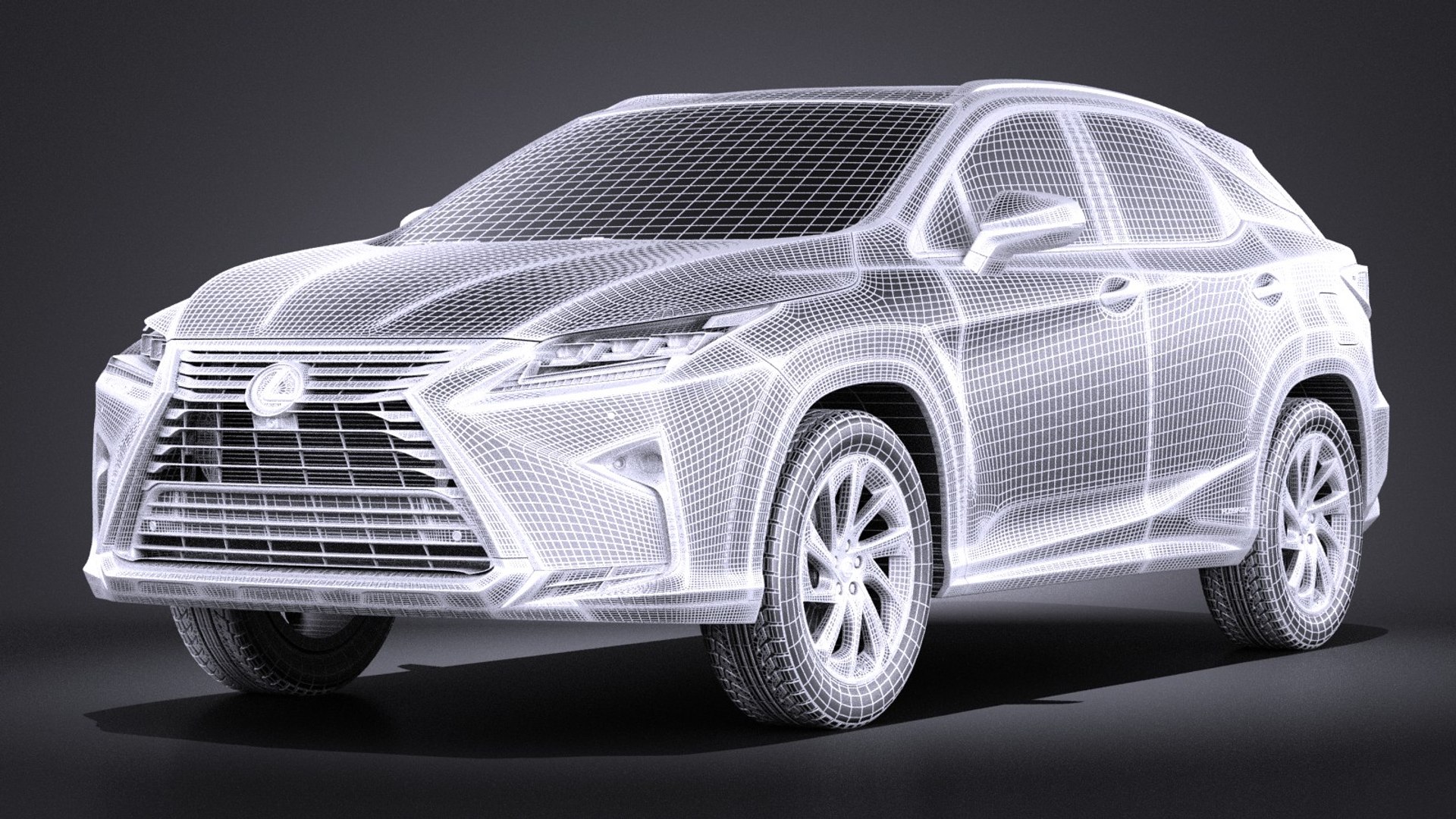 3d Lexus Rx 450 Model