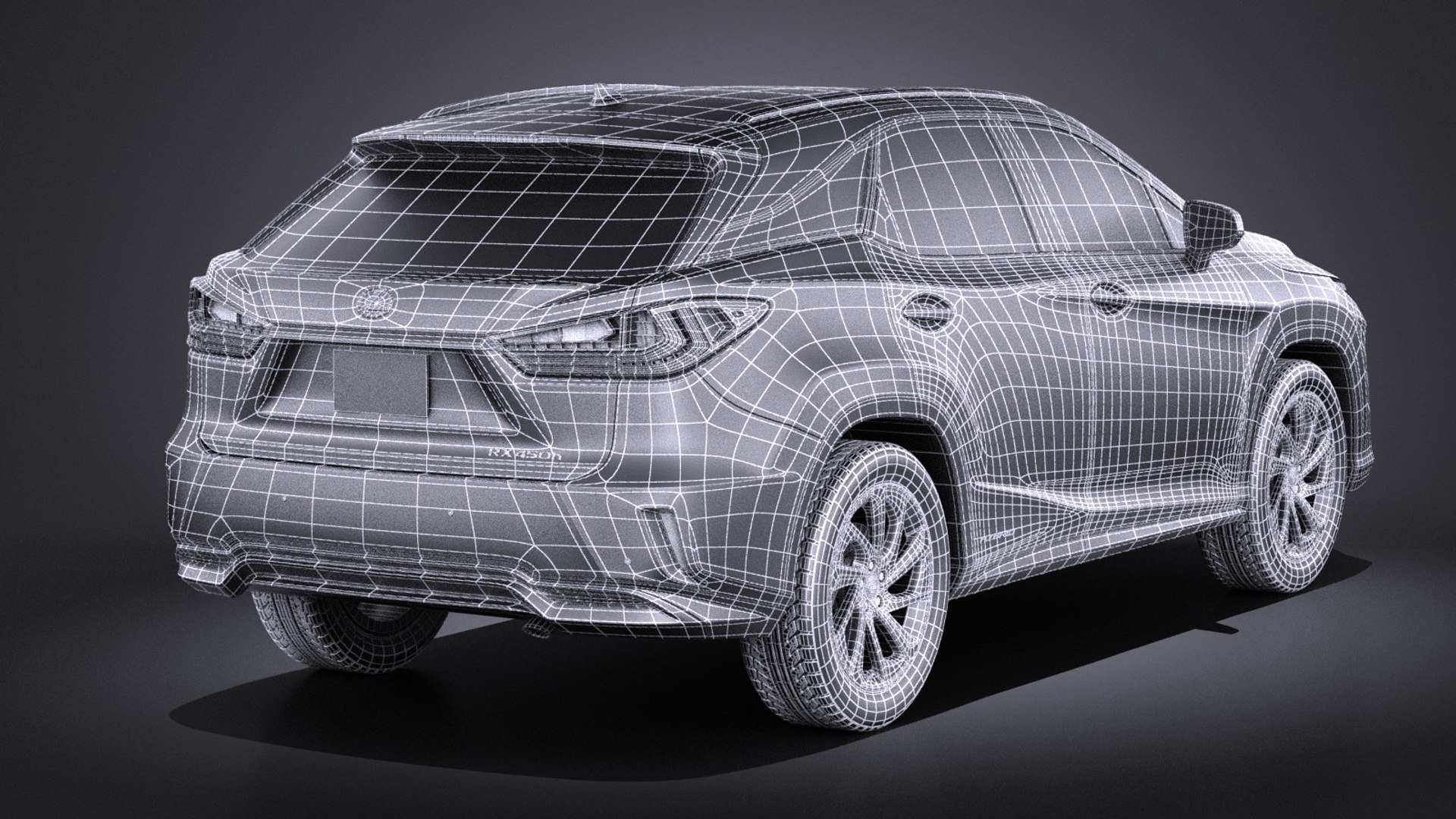3d Lexus Rx 450 Model