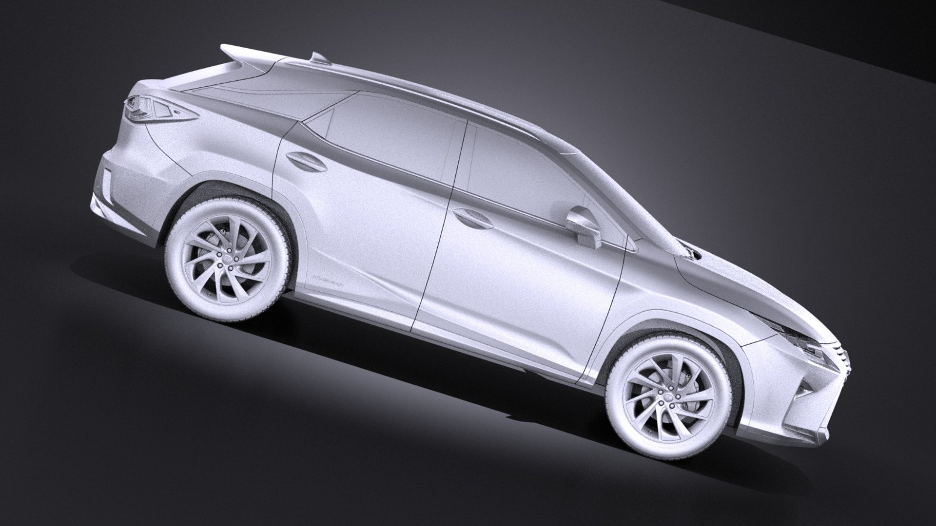 3d Lexus Rx 450 Model