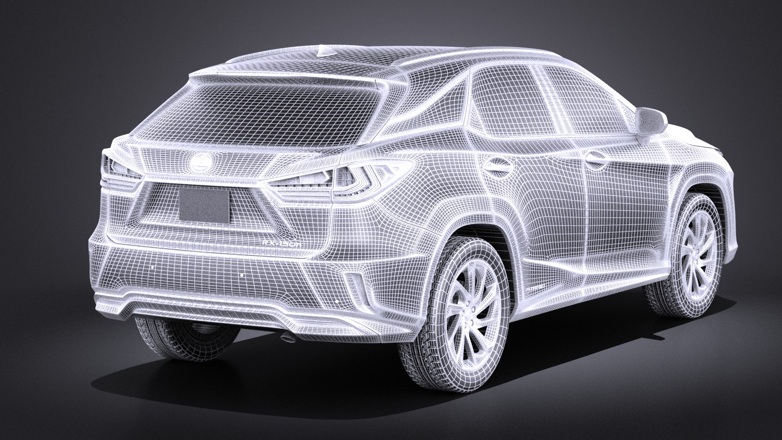 3d lexus rx 450 model