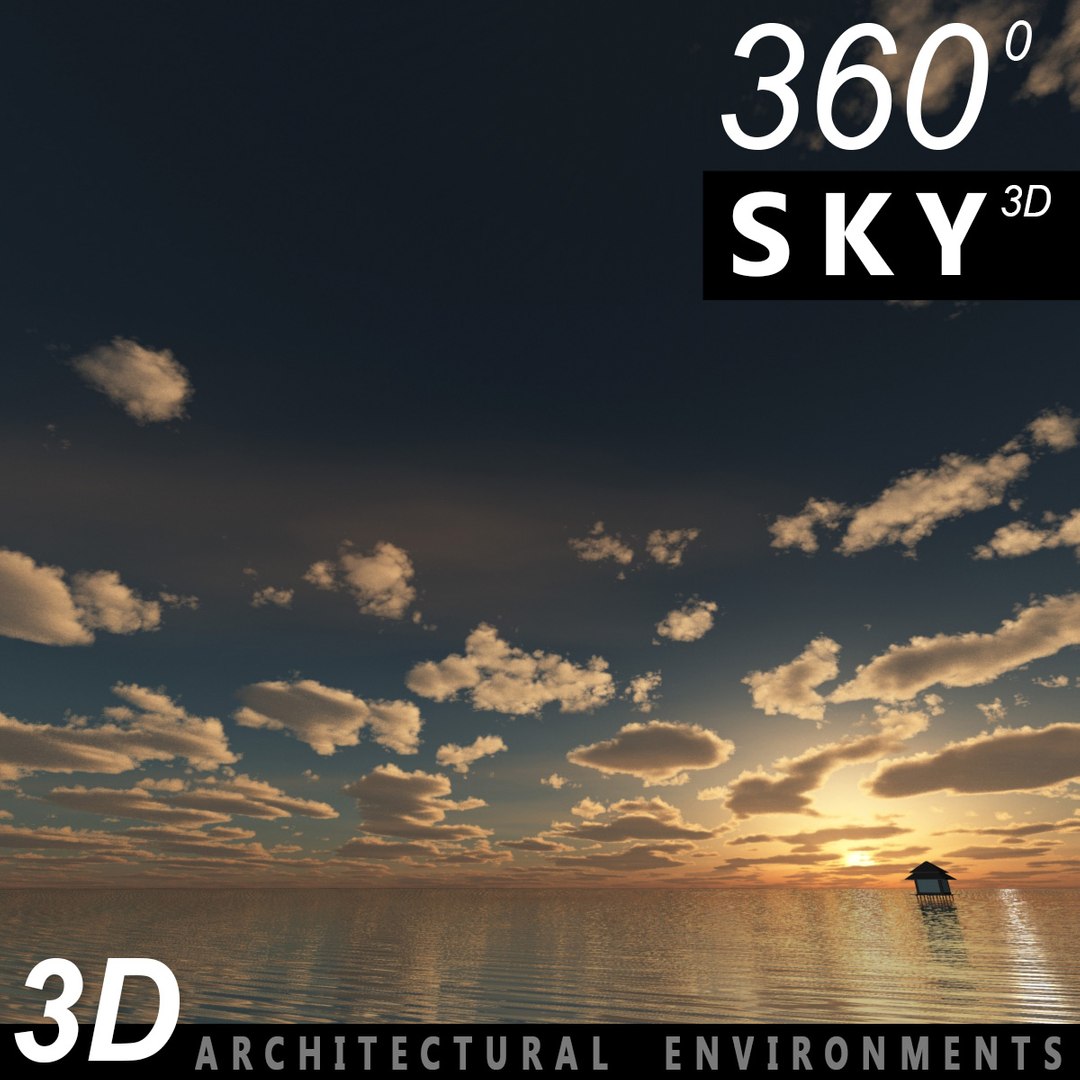 sky clouds 3d 3ds