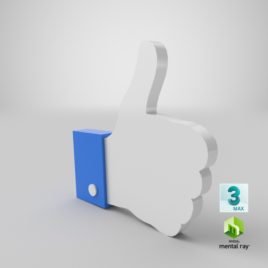 Like Symbol 3D - TurboSquid 1938083