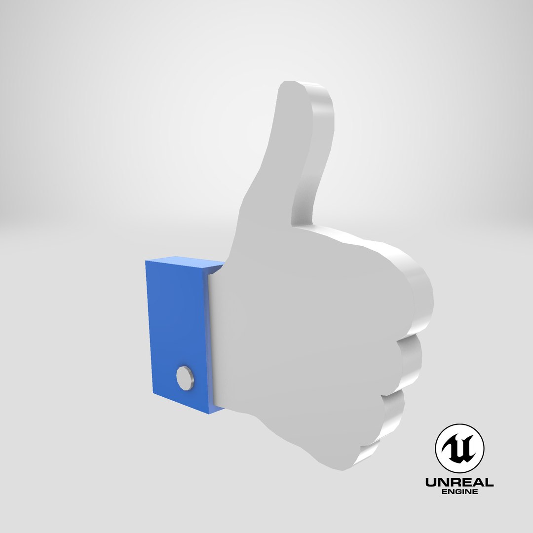 Like Symbol 3D - TurboSquid 1938083