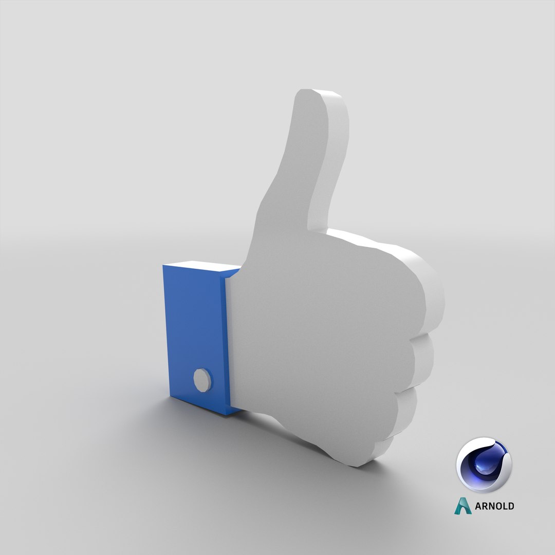 Like Symbol 3D - TurboSquid 1938083