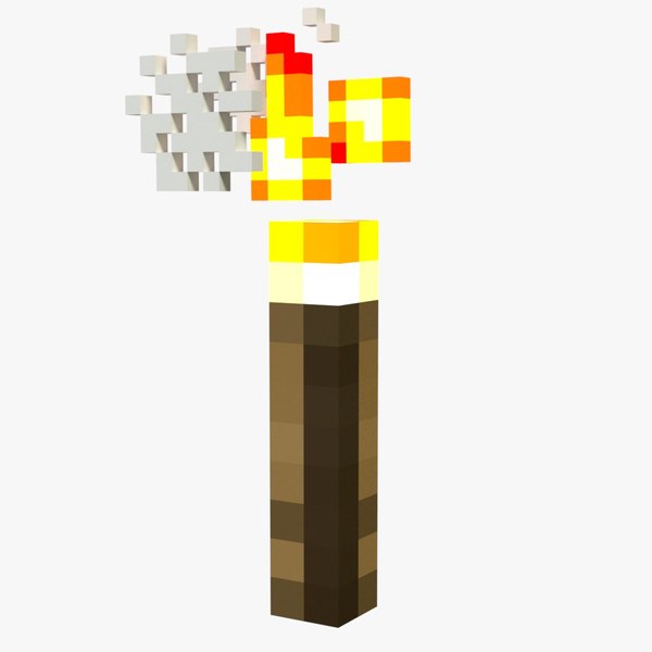 modelo 3d Antorcha Minecraft - TurboSquid 1932660