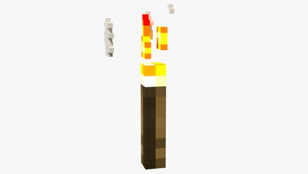 modelo 3d Antorcha Minecraft - TurboSquid 1932660