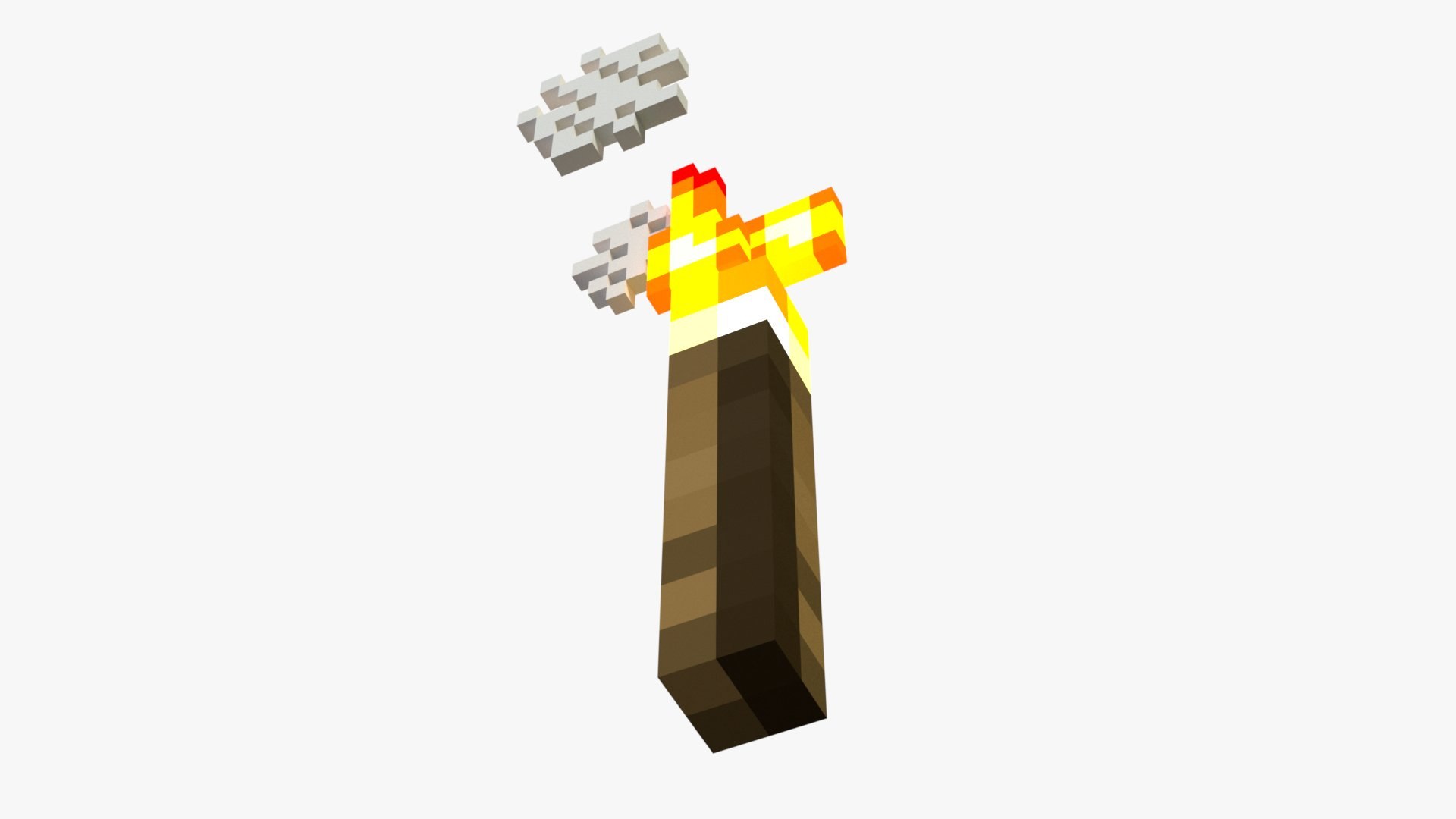 3D Minecraft Torch Model - TurboSquid 1932660