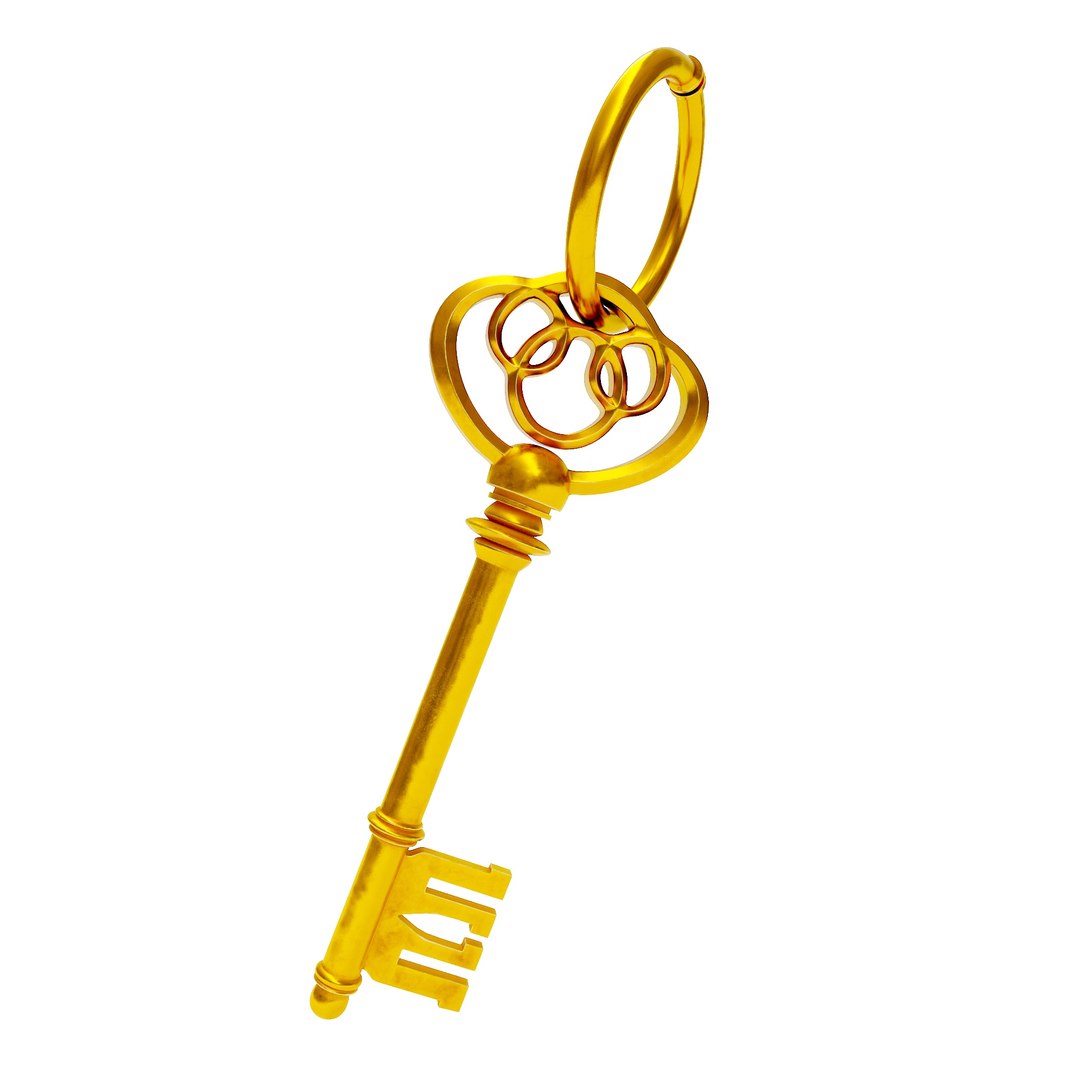 3D Skeleton Key Gold Metal 3d Model - TurboSquid 1976948