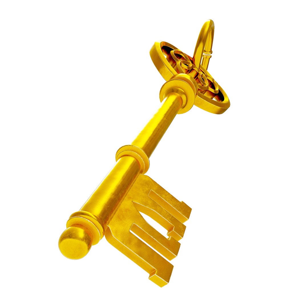 3D Skeleton Key Gold Metal 3d Model - TurboSquid 1976948