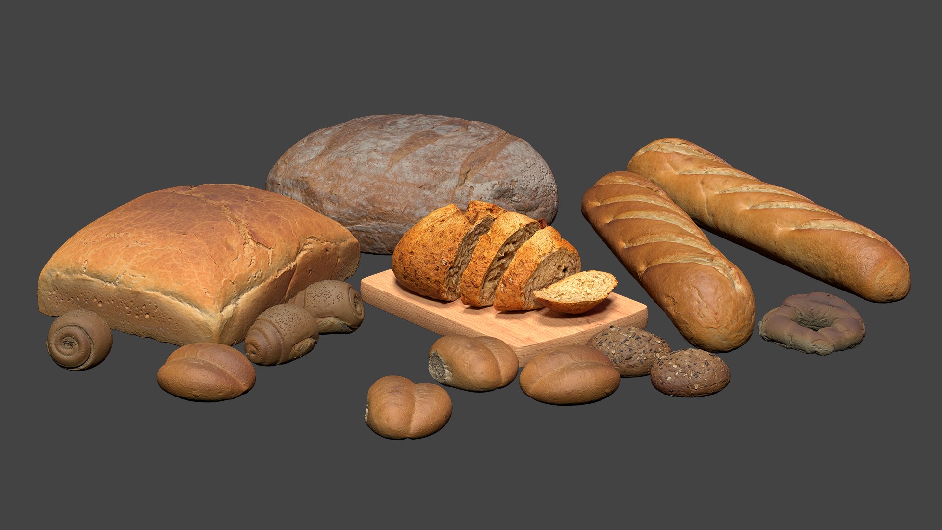 3D Model Bread - TurboSquid 2327069
