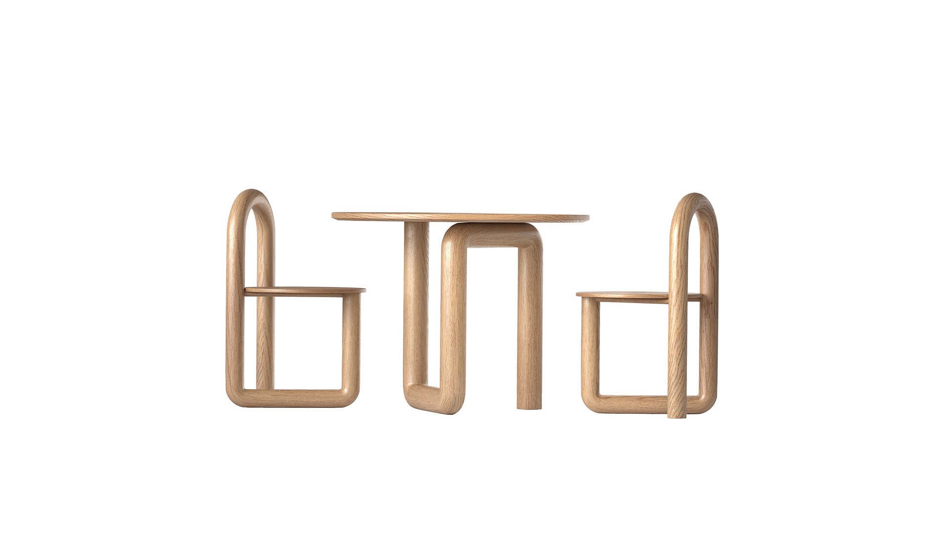 3D Model Mono Table And Mono Chair By Objects And Ideas - TurboSquid 2254755