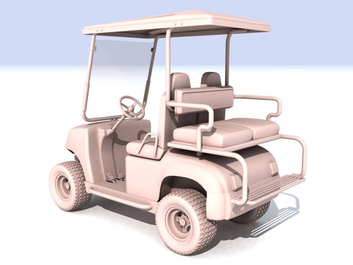 3d golf cart model