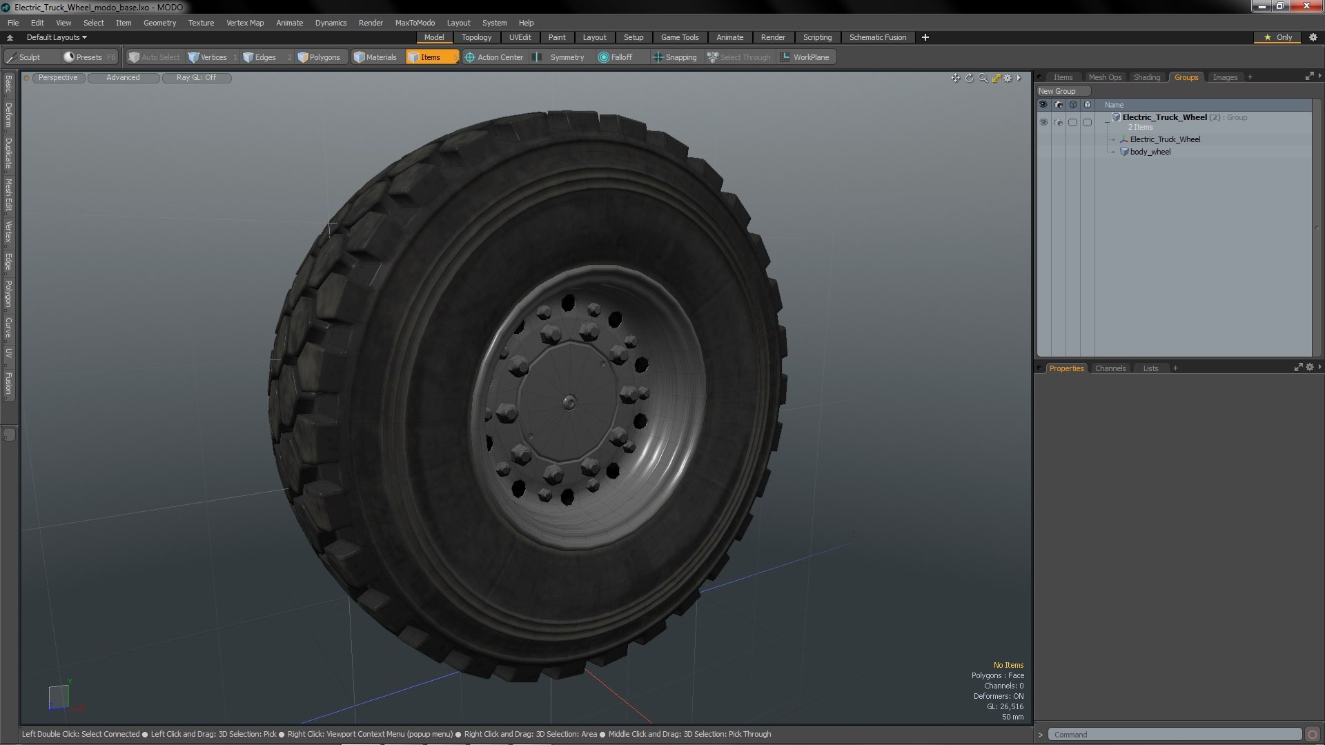 Electric Truck Wheel 3D Model - TurboSquid 2062958