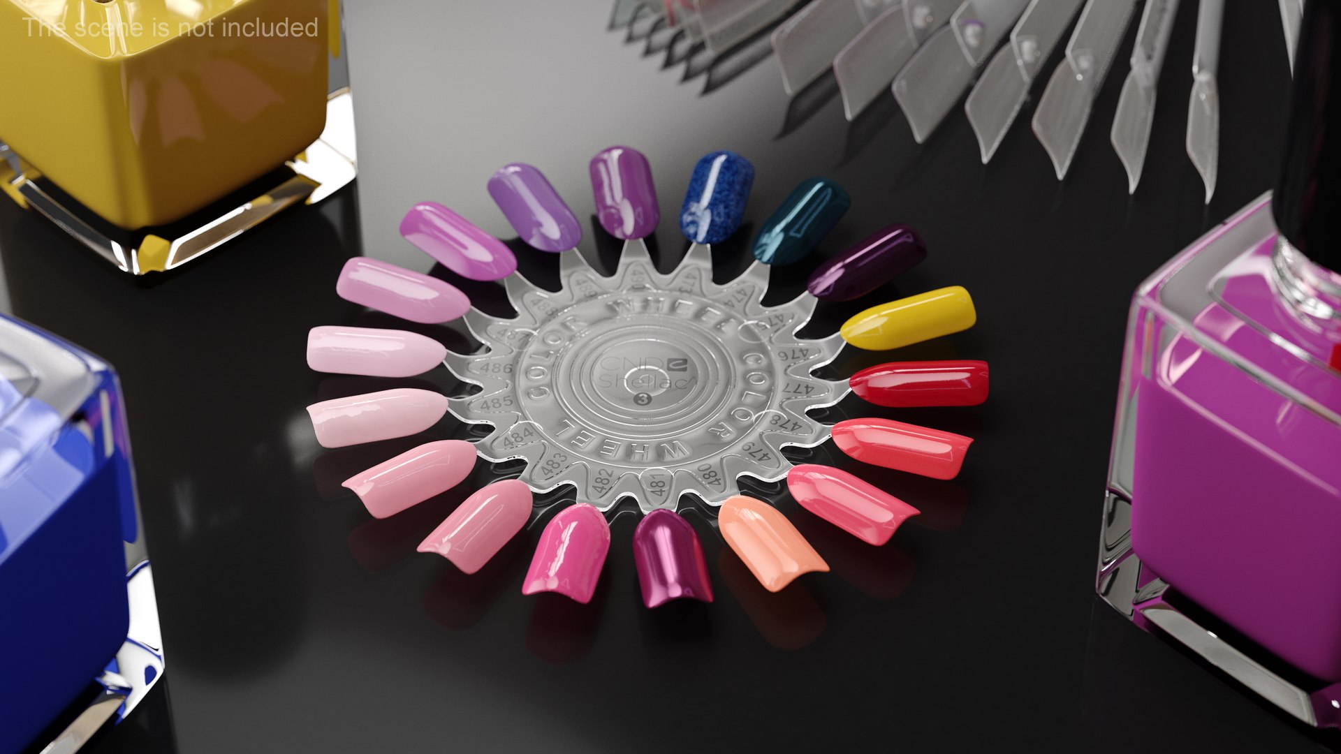 Nail Polish Color Display Round 3D model - TurboSquid 1970906