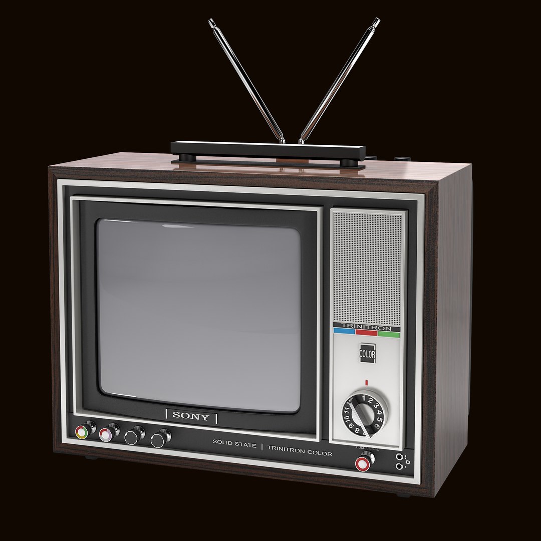 Retro Sony Trinitron Kv 3d Max