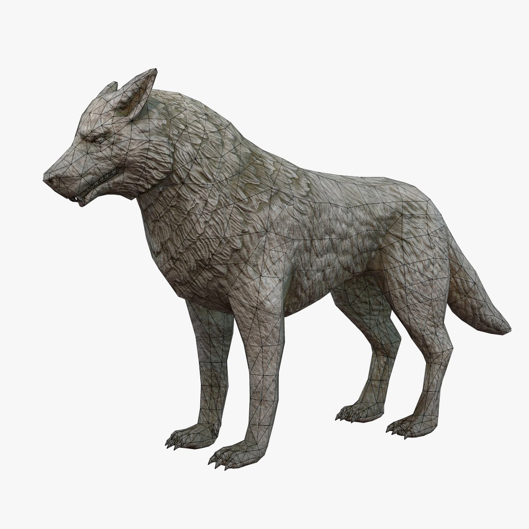 3D Wolf Statue Model - TurboSquid 1317433