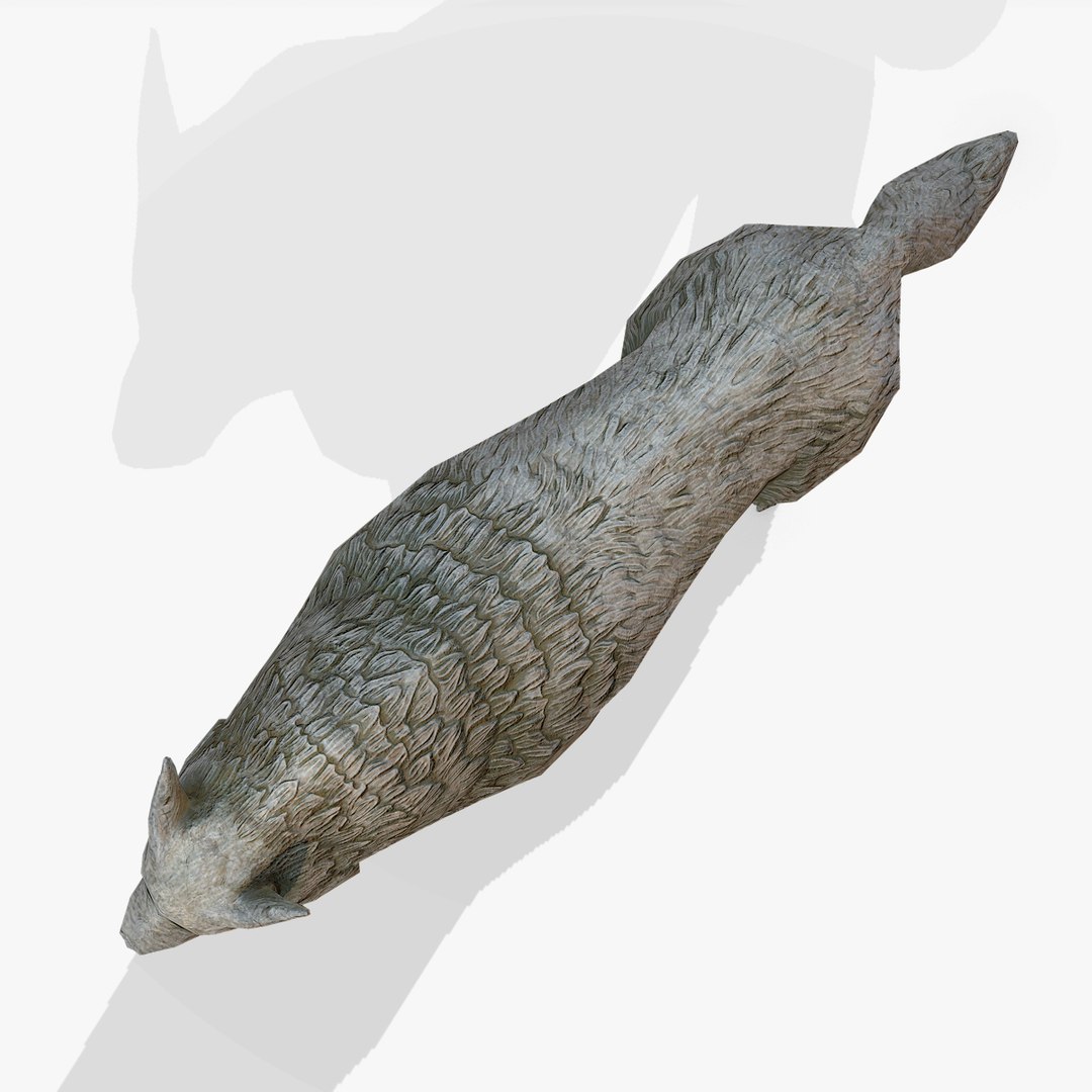 3D Wolf Statue Model - TurboSquid 1317433