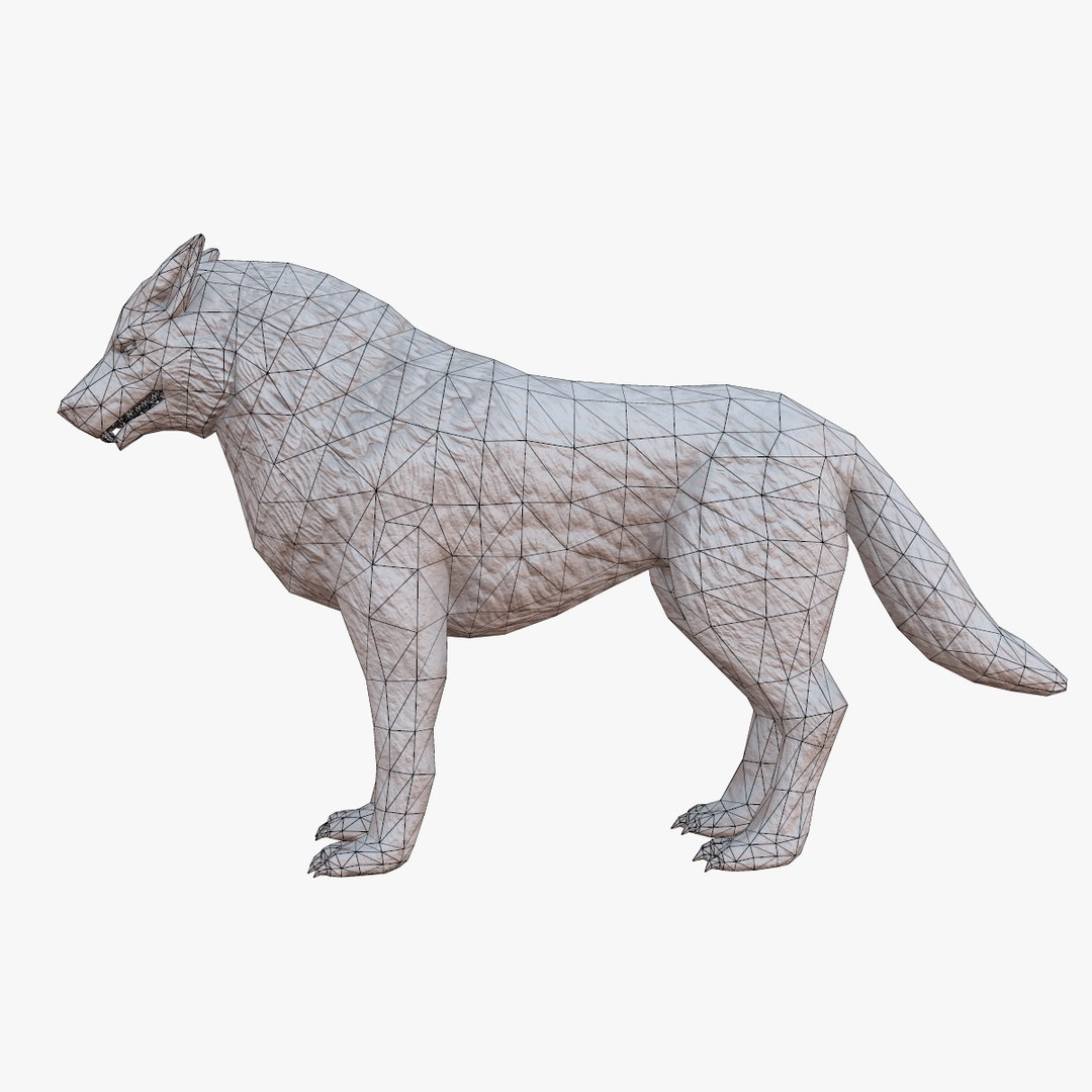 3D Wolf Statue Model - TurboSquid 1317433