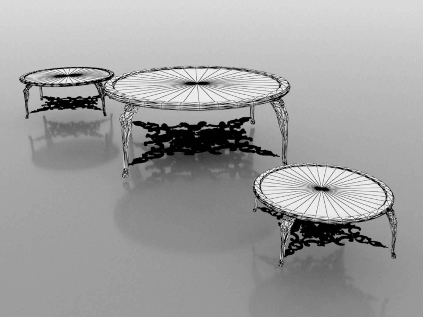 3D model coffee table set - TurboSquid 1573022